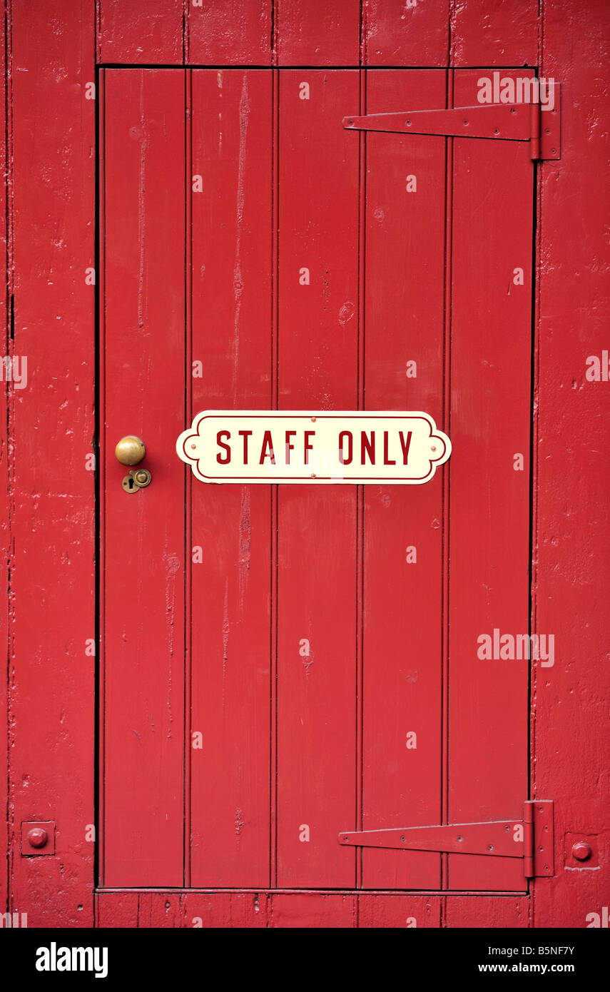 Staff only door hi-res stock photography and images - Alamy