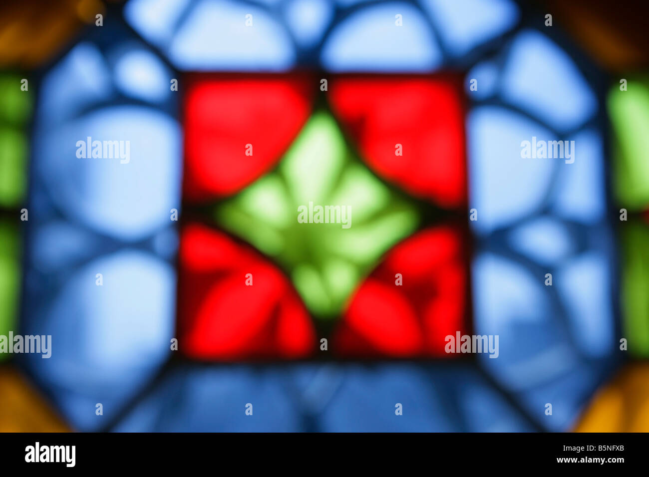 Detail of stained glass windows known as Takhrims in Sana a Yemen Stock ...