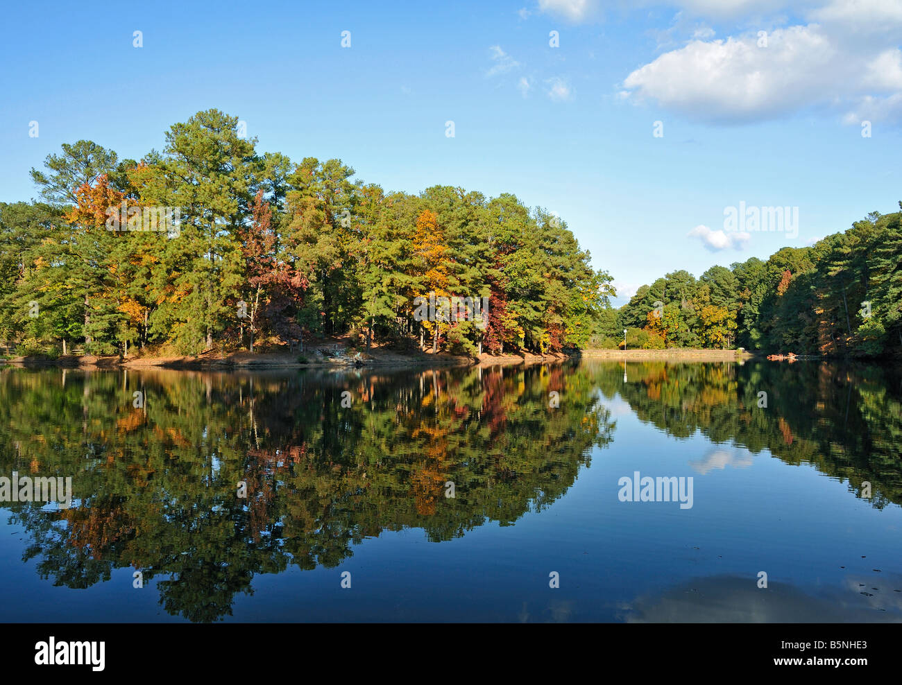 Forest around lake fall hi-res stock photography and images - Alamy