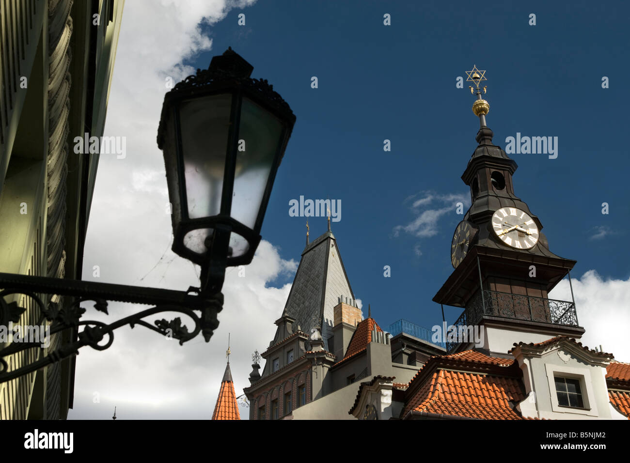 OLD JEWISH TOWN HALL JOSEFOV JEWISH QUARTER PRAGUE CZECH REPUBLIC Stock ...