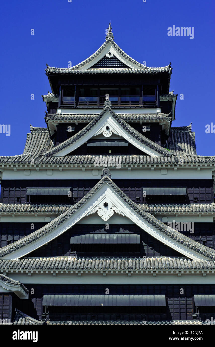 kumamoto castle, kumamoto city, kumamoto prefecture, kyushu, japan ...