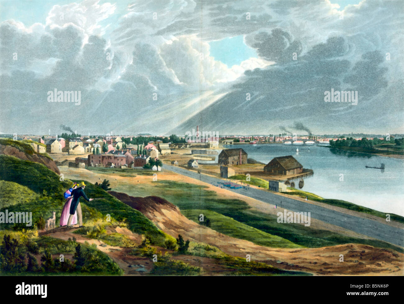 View of the city of Philadelphia 1890 Stock Photo - Alamy
