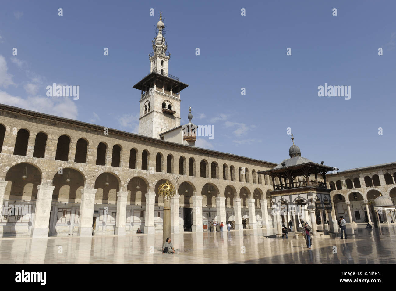 Courtyard, Umayyad Mosque, Damascus Stock Photo - Alamy