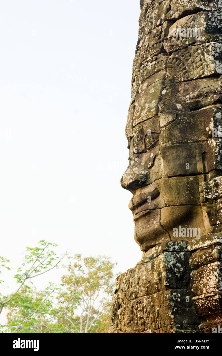 Face tower, The Bayon, Temples of Angkor, Cambodia Stock Photo - Alamy
