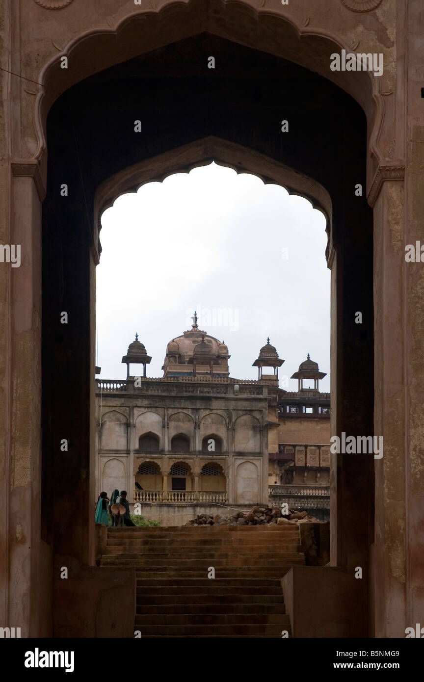 Walls and Palace complex of Raj Mahal, Orccha, Orcha, Orchha, India ...