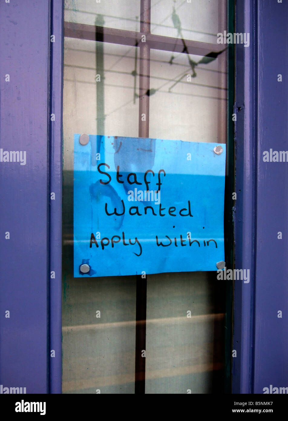 Staff wanted hi-res stock photography and images - Alamy