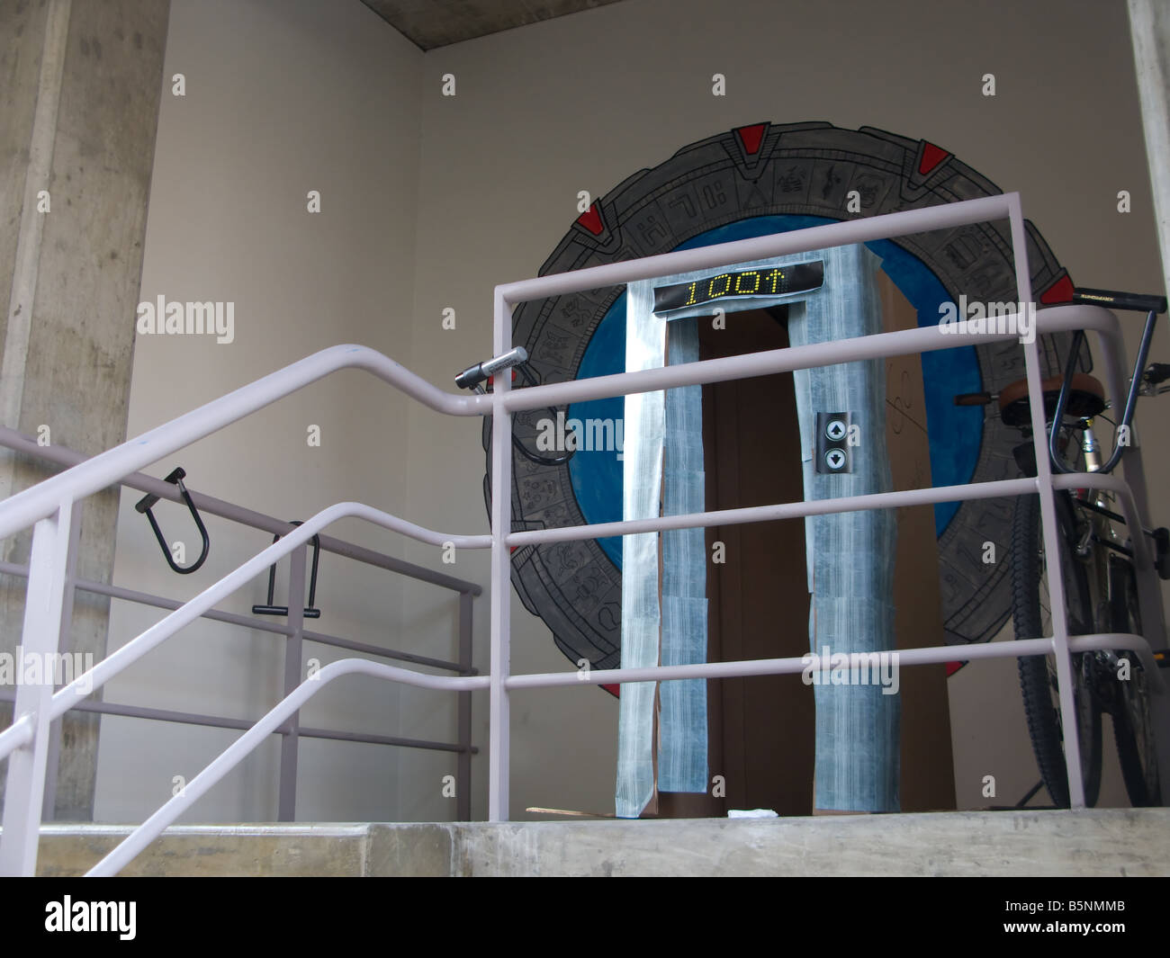 Cardboard elevators appeared around the MIT campus on October 9 2008 ...