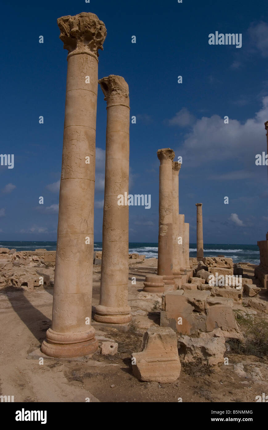 Temple of Isis, Roman site of Sabratha, Libya Stock Photo - Alamy