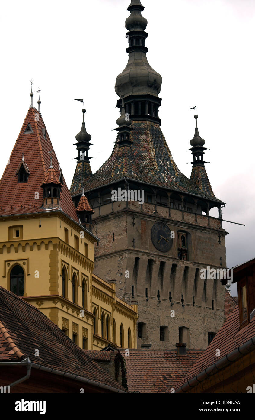 Sighisoara Medieval Clock Tower, Transylvania, Romania Stock Photo - Alamy