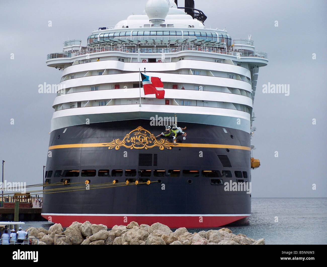 The Disney Cruise Lines cruise ship, the Disney Magic docked at their ...