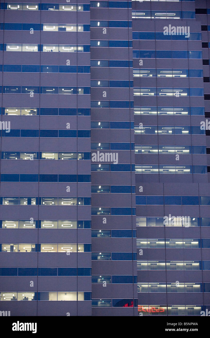 Detail of the Shinjuku L Tower in the Nishi Shinjuku business district ...