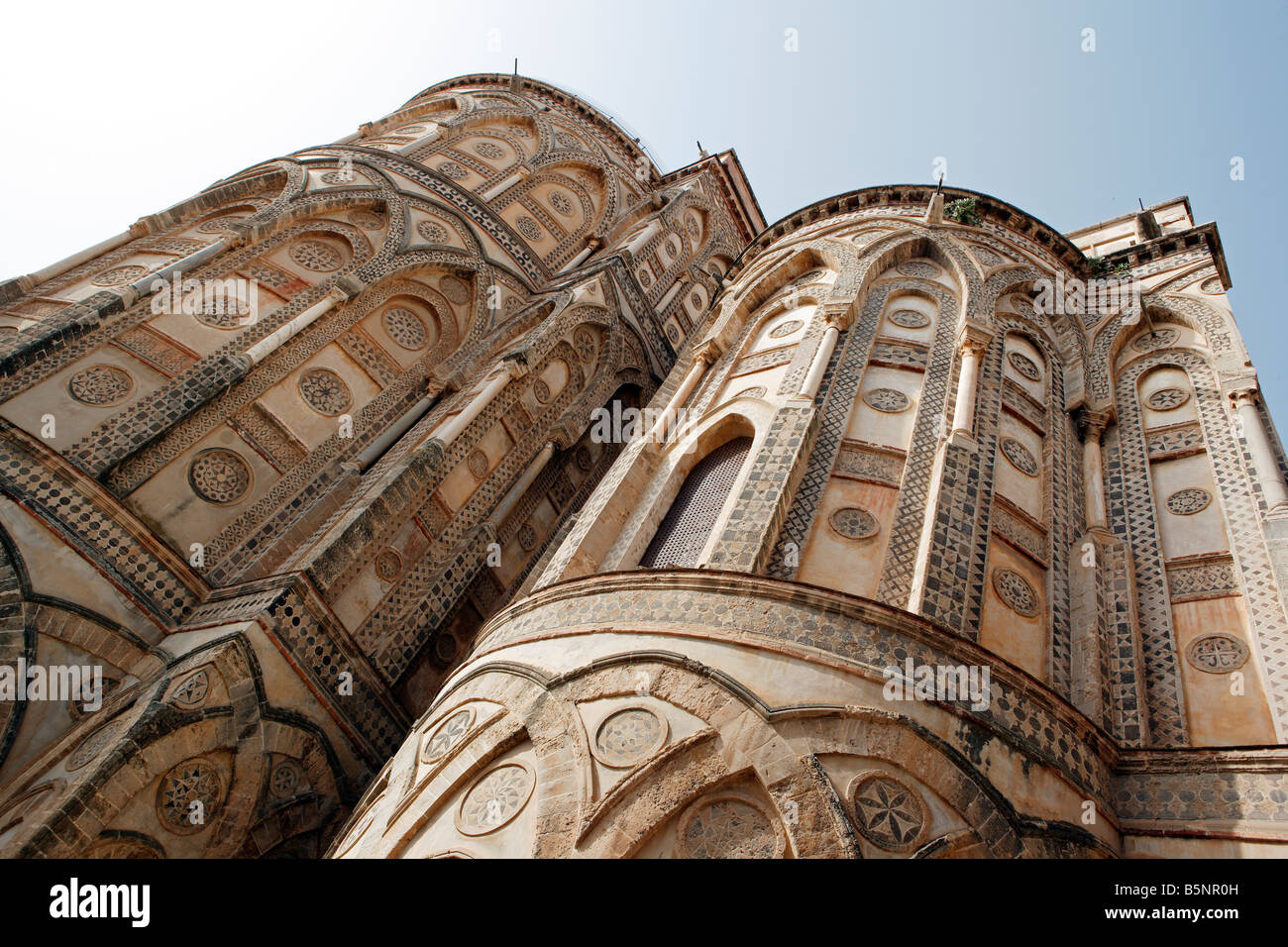 Exterior of the Apse of Monreale Cathedral, Sicily Stock Photo - Alamy