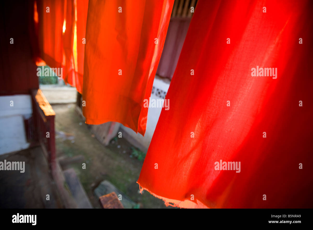 Novice monk by door of temple hi-res stock photography and images - Alamy