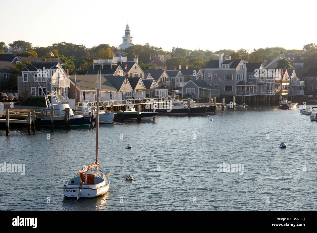 Harbour at Nantucket Island New England USA Stock Photo - Alamy