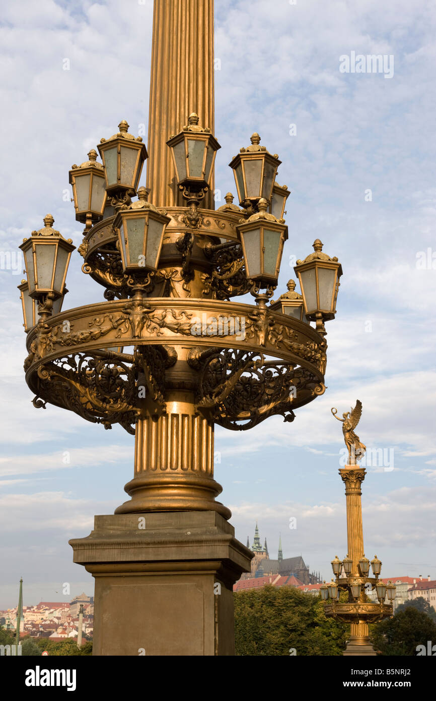 GOLDEN MUSE COLUMN RUDOLFINUM CONCERT HALL OLD TOWN STARE MESTO PRAGUE ...