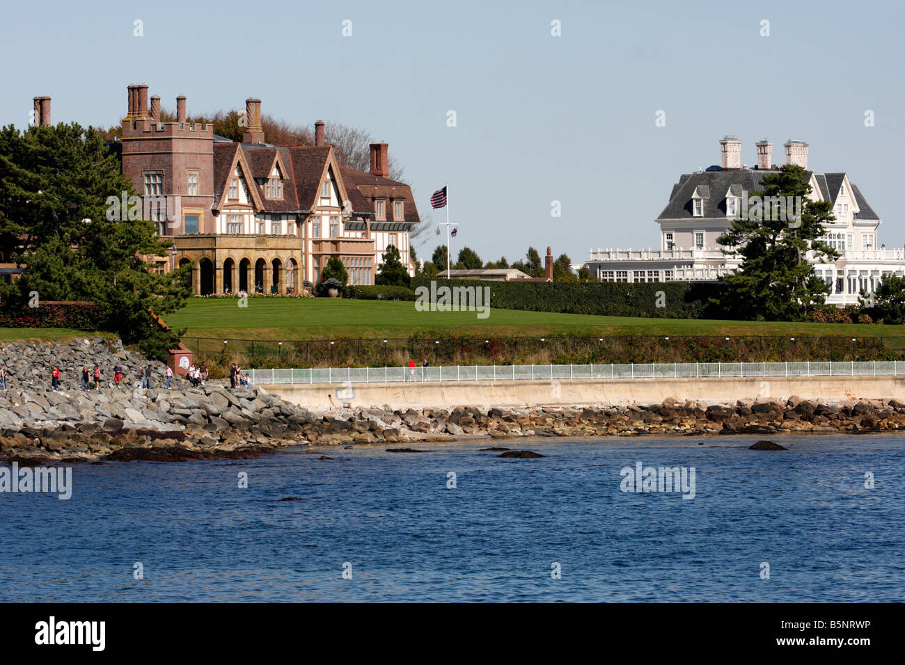 Mansion along Cliff Walk in Newport, Rhode Island Stock Photo - Alamy