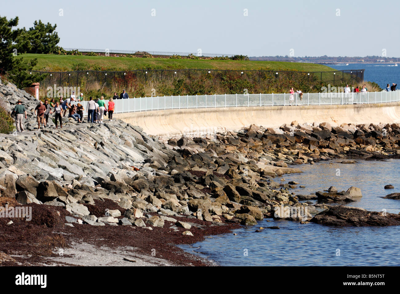 Cliff Walk in Newport, Rhode Island Stock Photo - Alamy