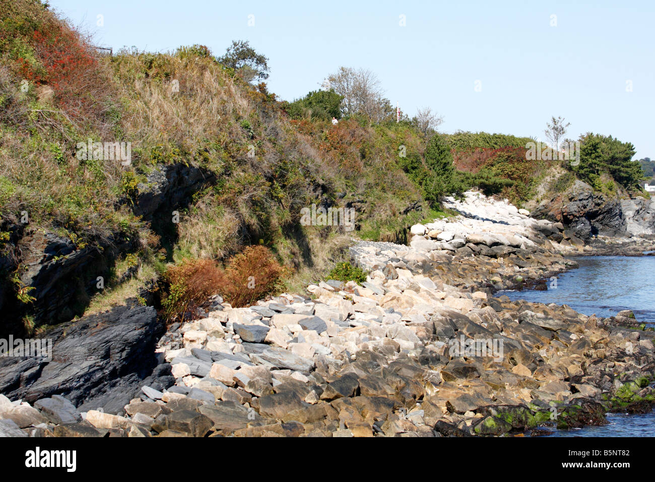 Cliff Walk in Newport, Rhode Island Stock Photo - Alamy