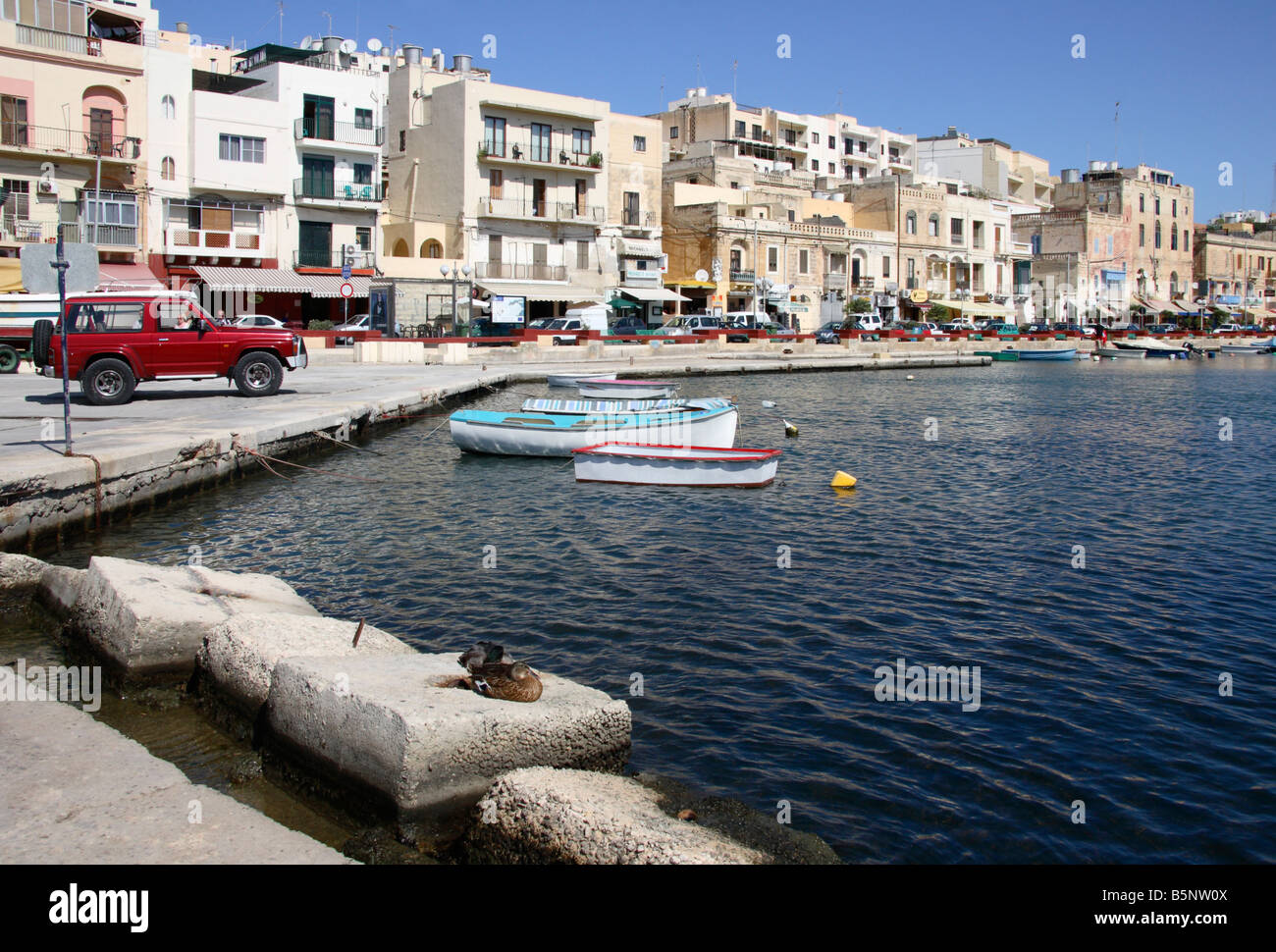 Marsaskala harbour waterfront, Malta Stock Photo - Alamy