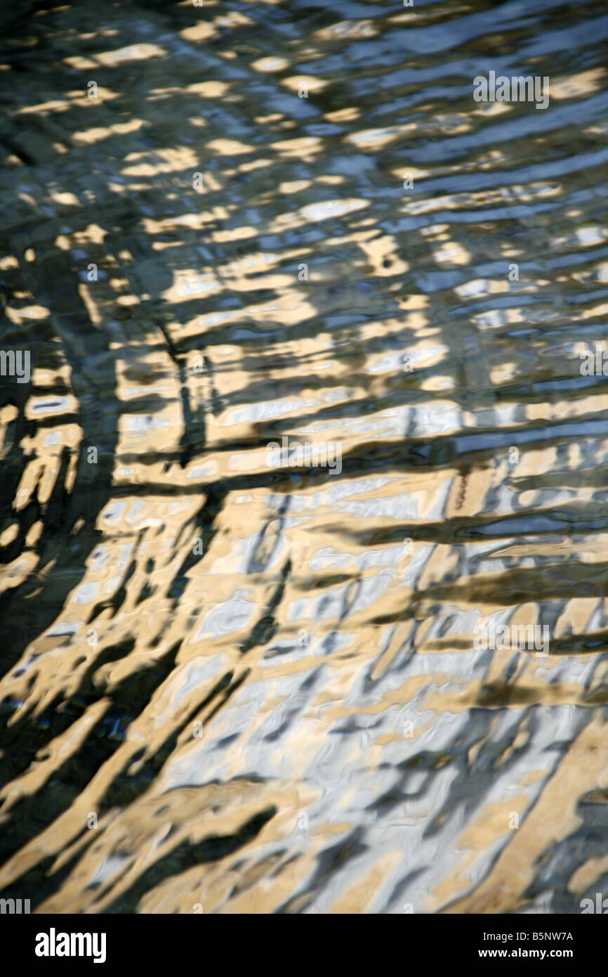 sun light reflection waves on lake water surface Stock Photo - Alamy