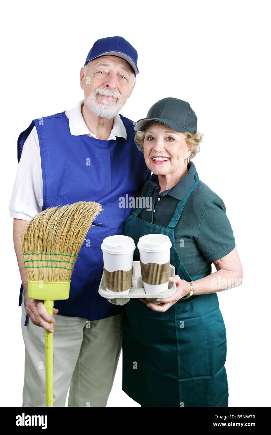 Mature couple reading Cut Out Stock Images & Pictures - Alamy