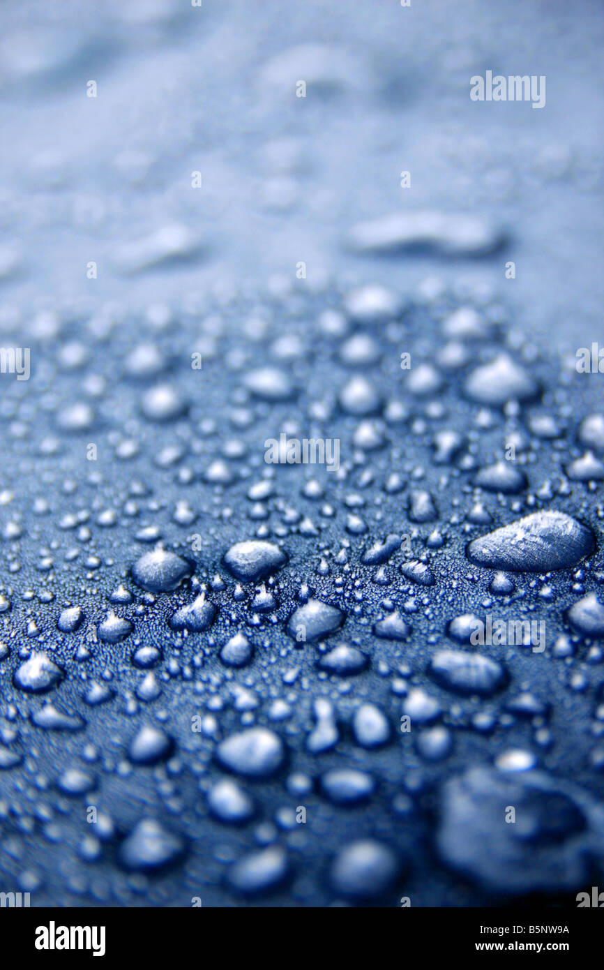 Frost after rain on a car roof Stock Photo - Alamy