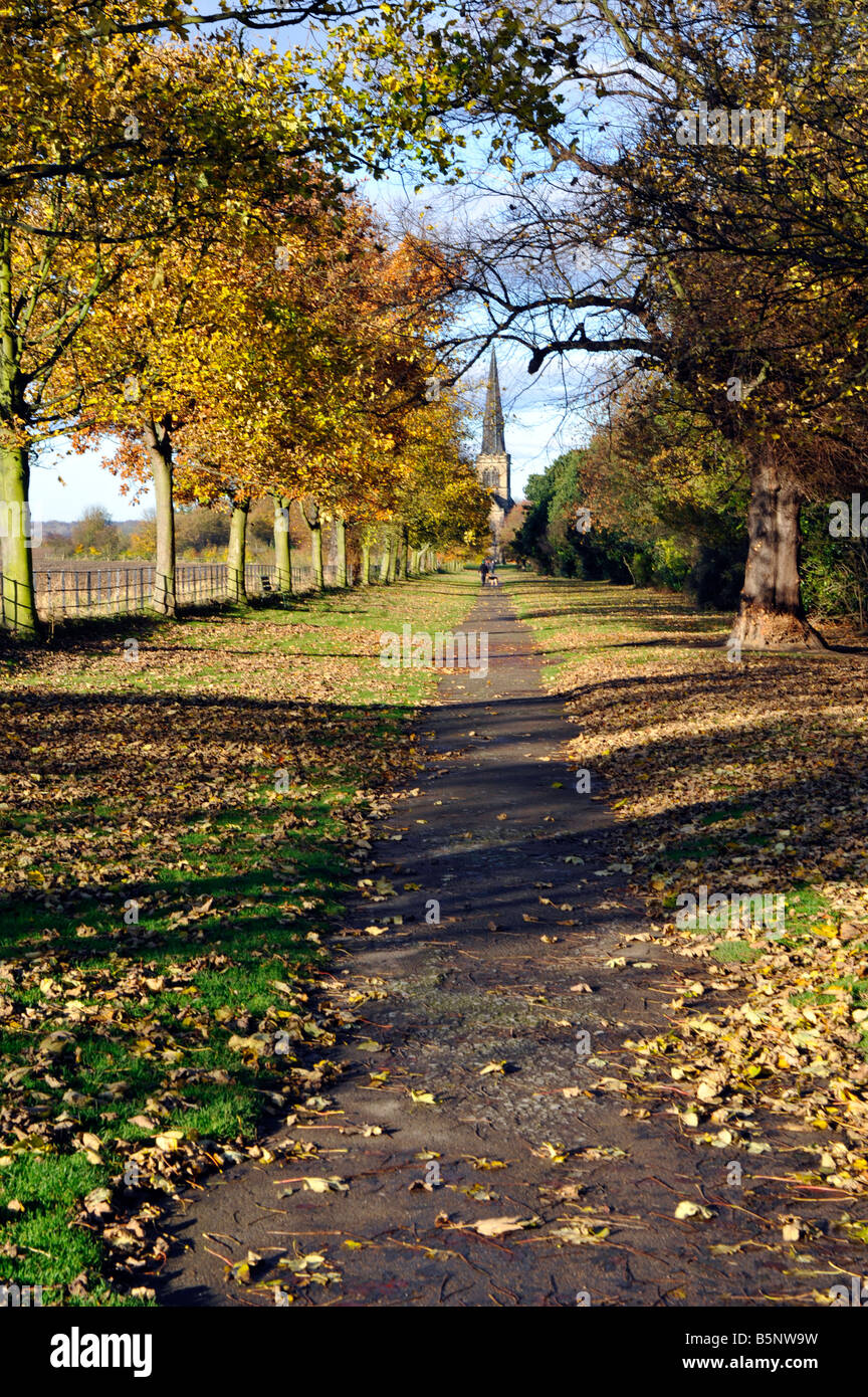Walk way to Wentworth Church Stock Photo - Alamy