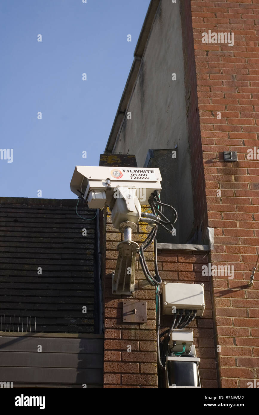 Security CCTV Surveillance Camera on a building Stock Photo - Alamy