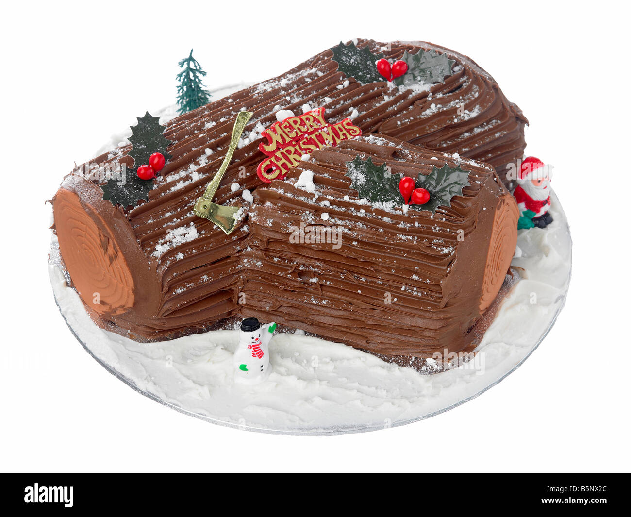 Yule log hi-res stock photography and images - Alamy