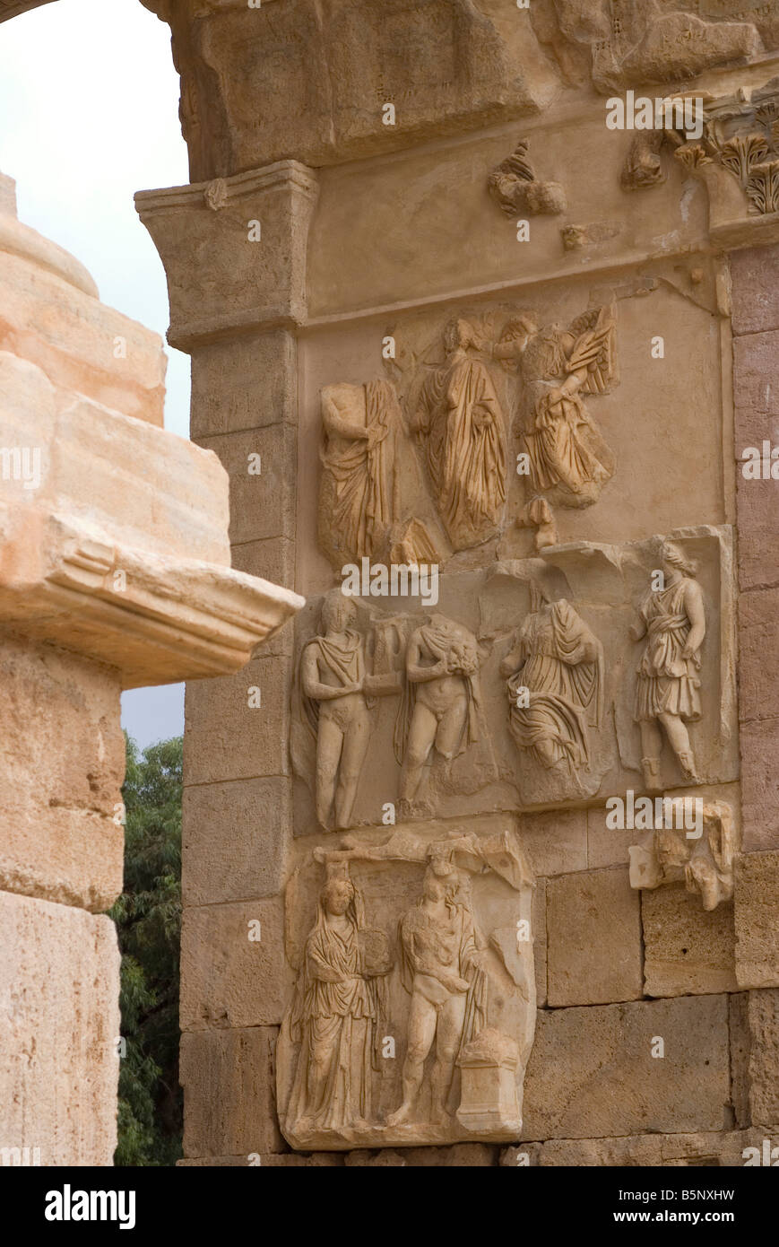 Arch of Septimius Severus, Leptis Magna, Libya Stock Photo - Alamy