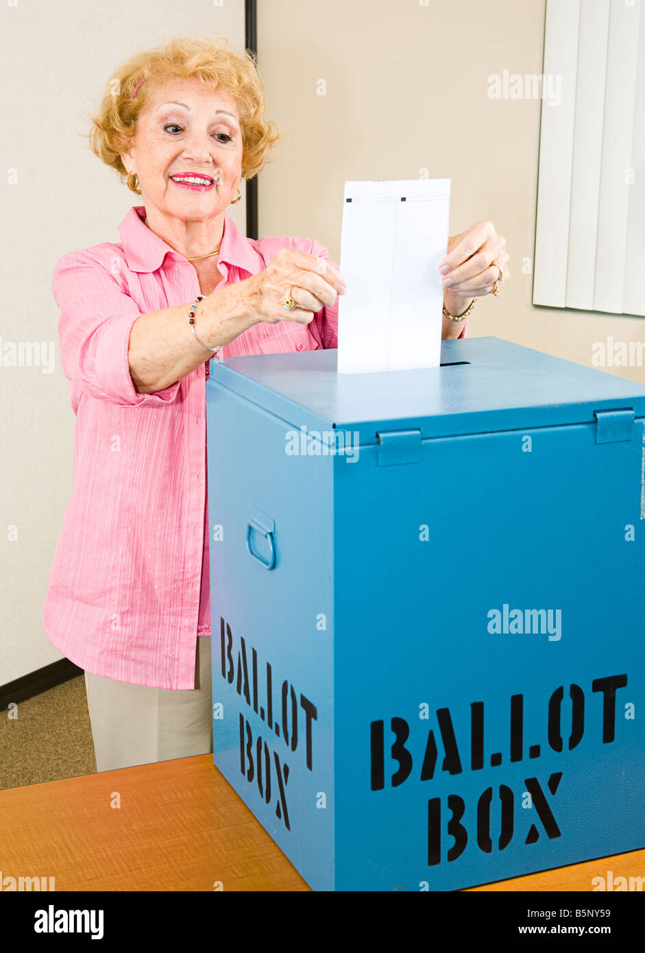 Ballot voter voting senior elderly hi-res stock photography and images ...