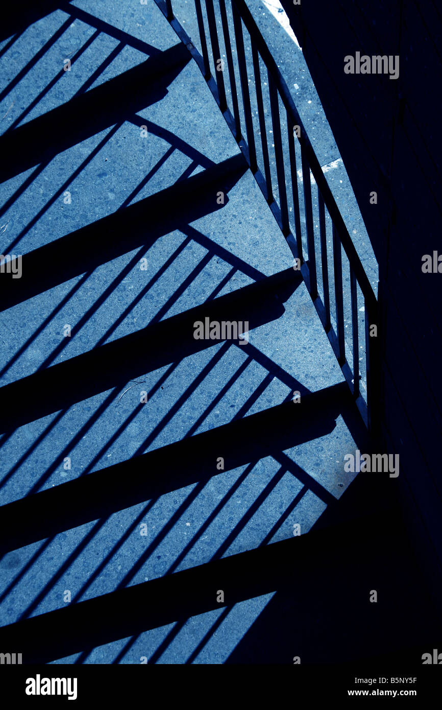 shadow detail on modern stairs design architecture Stock Photo - Alamy