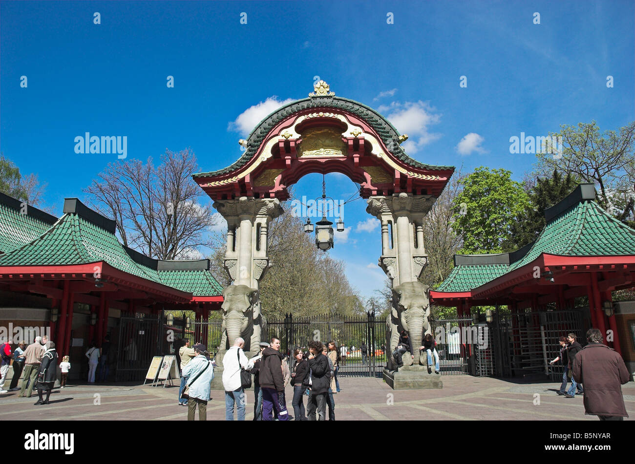 The zoological garden entrance gate Berlin Germany April 2008 Stock ...