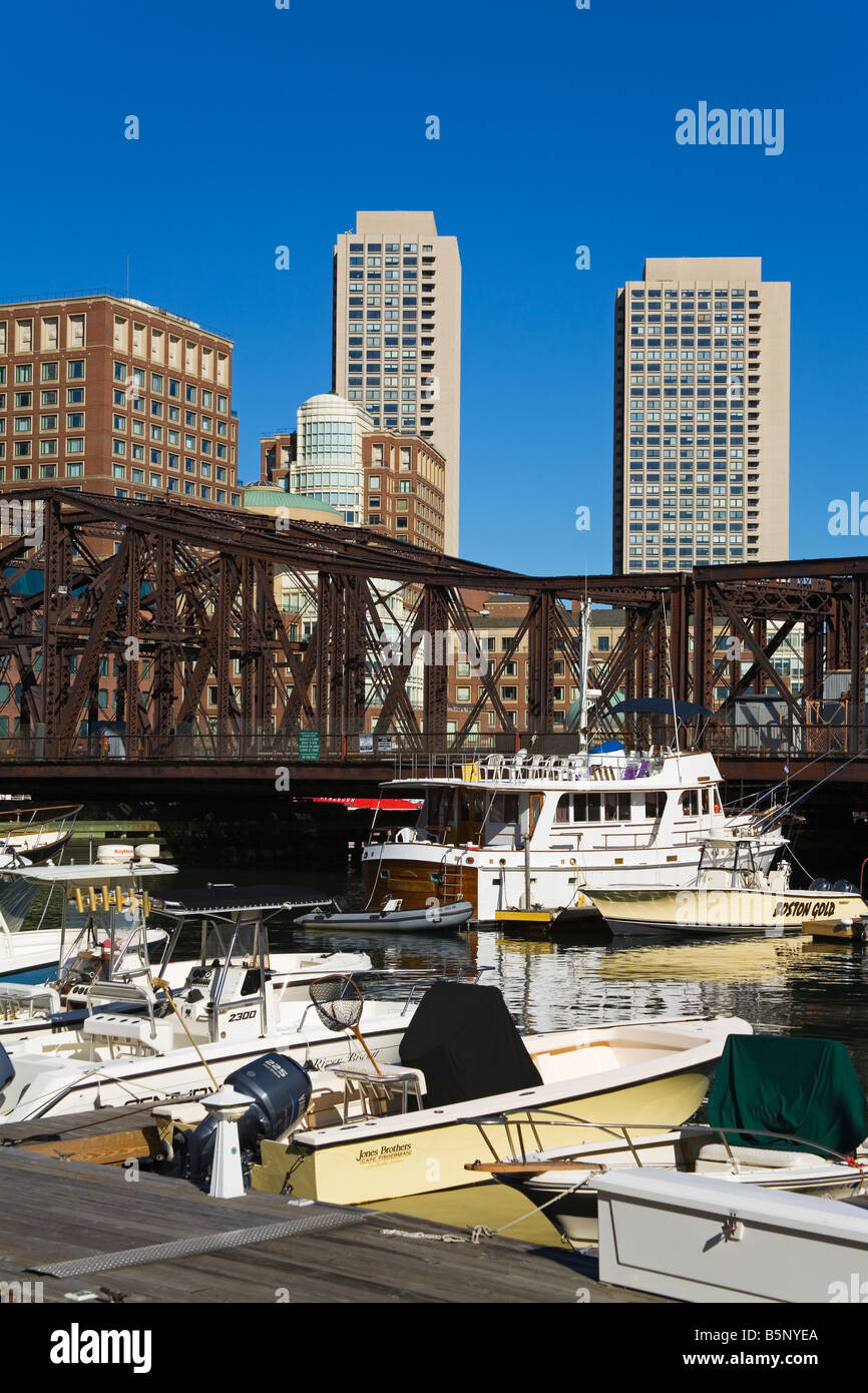 Fort Point Channel Marina Boston Massachusetts USA Stock Photo - Alamy