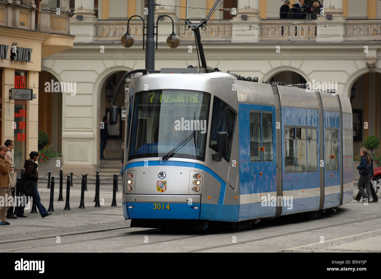Wroclaw, Poland, tram or tramway in Wroclaw, Poland Stock Photo - Alamy