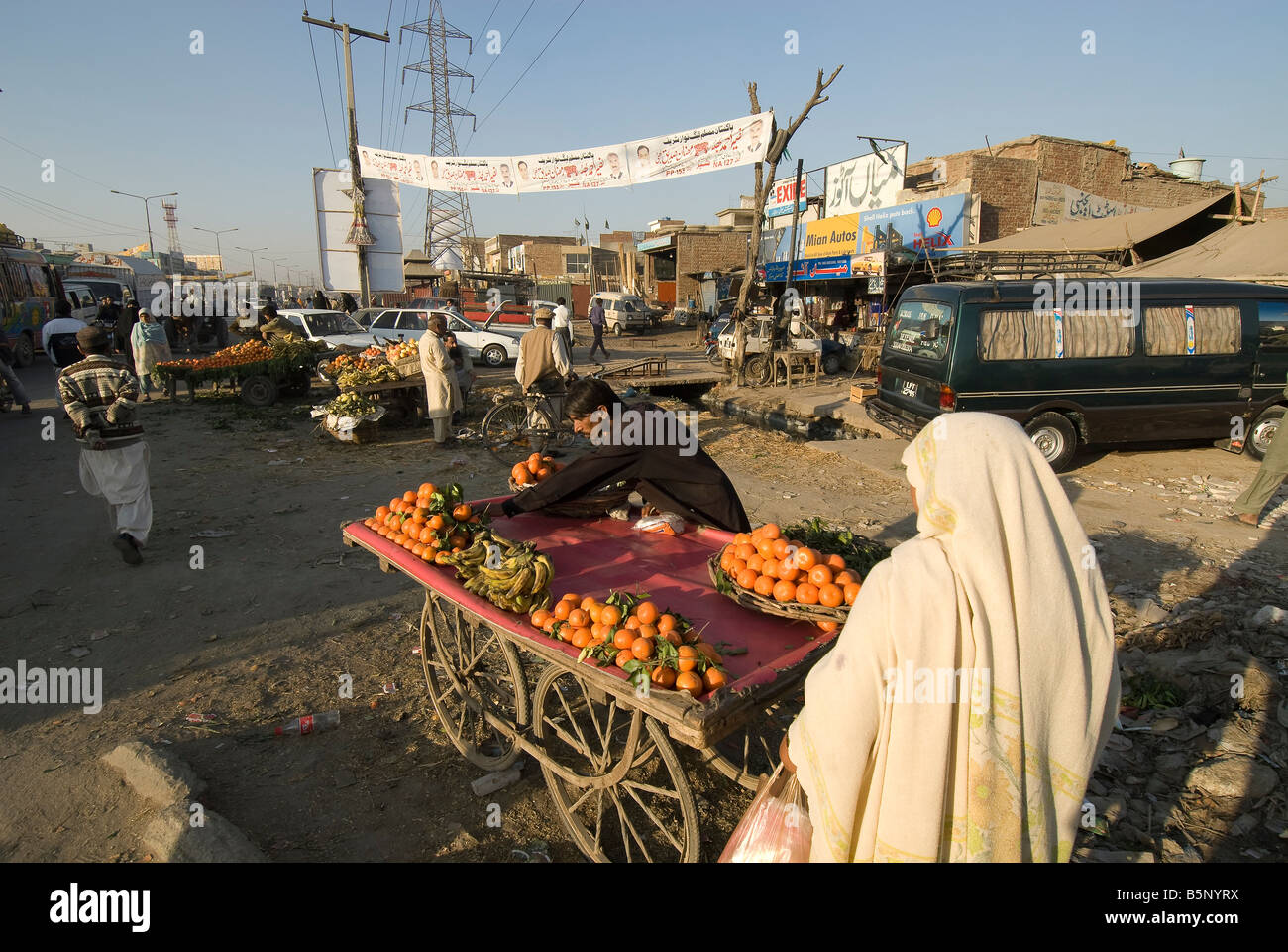 Orange Fruit Seller Lahore Pakistan Stock Photo - Alamy