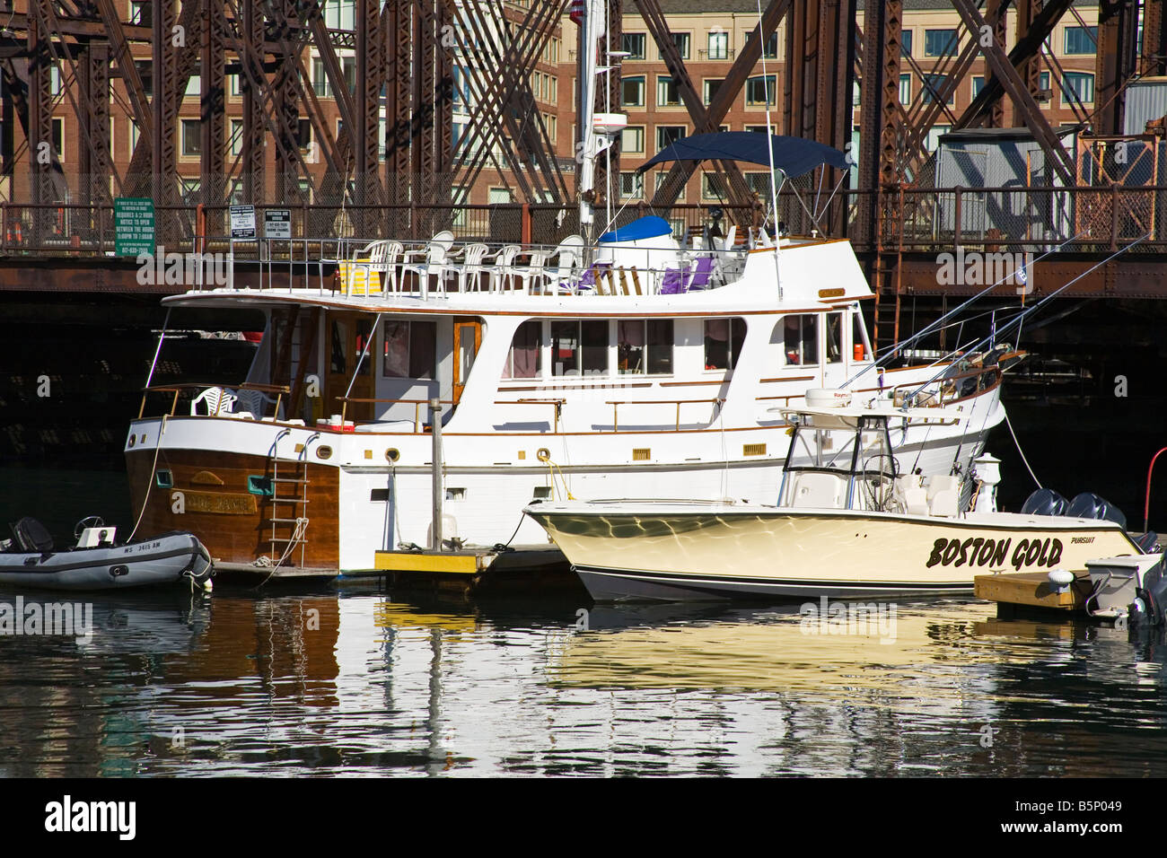 Fort Point Channel Marina Boston Massachusetts USA Stock Photo - Alamy