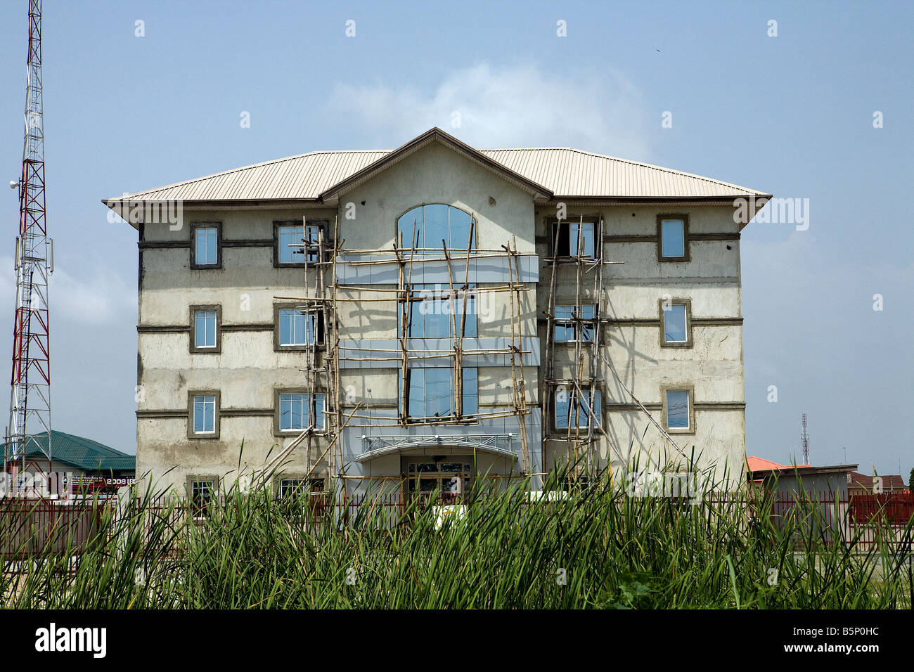A new four-floor building is nearly completed and still has some of the ...