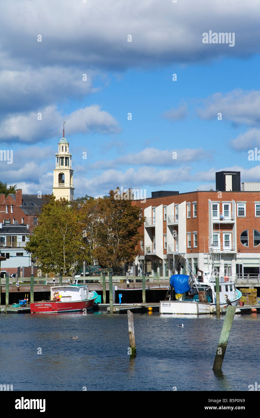 Gloucester Inner Harbor Cape Ann Greater Boston Area Massachusetts USA ...