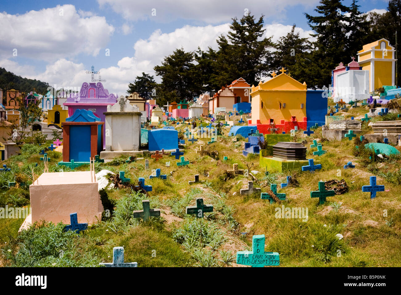 Chichicastenango cemetery in Guatemala Stock Photo - Alamy