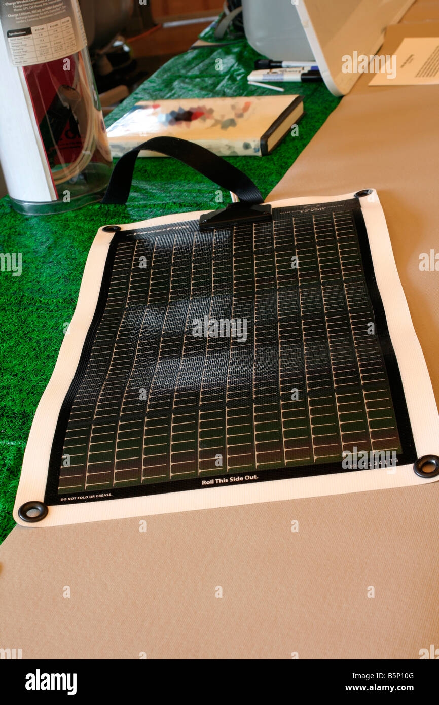 Flexible solar cell panel hi-res stock photography and images - Alamy
