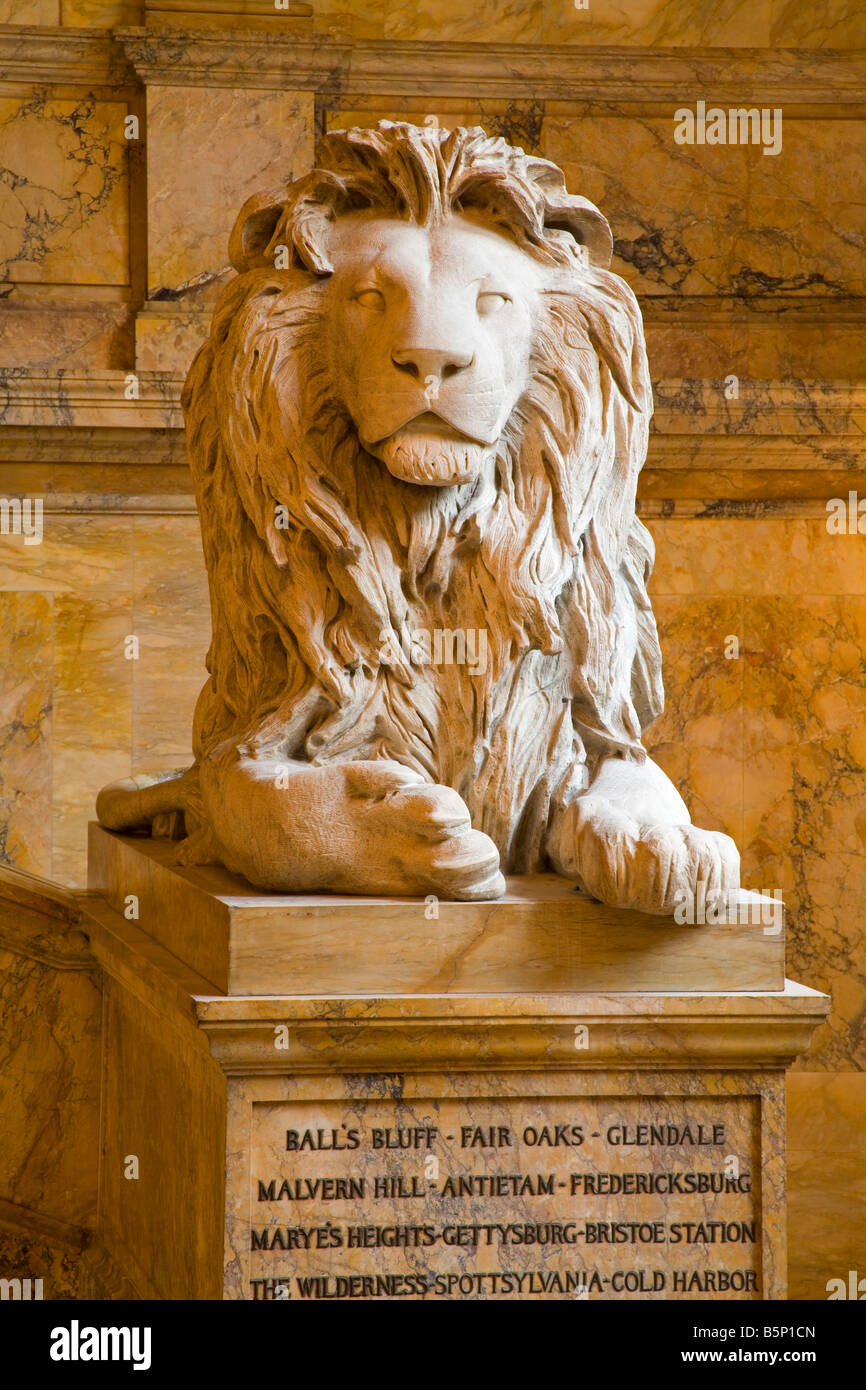 Boston public library lion hi-res stock photography and images - Alamy