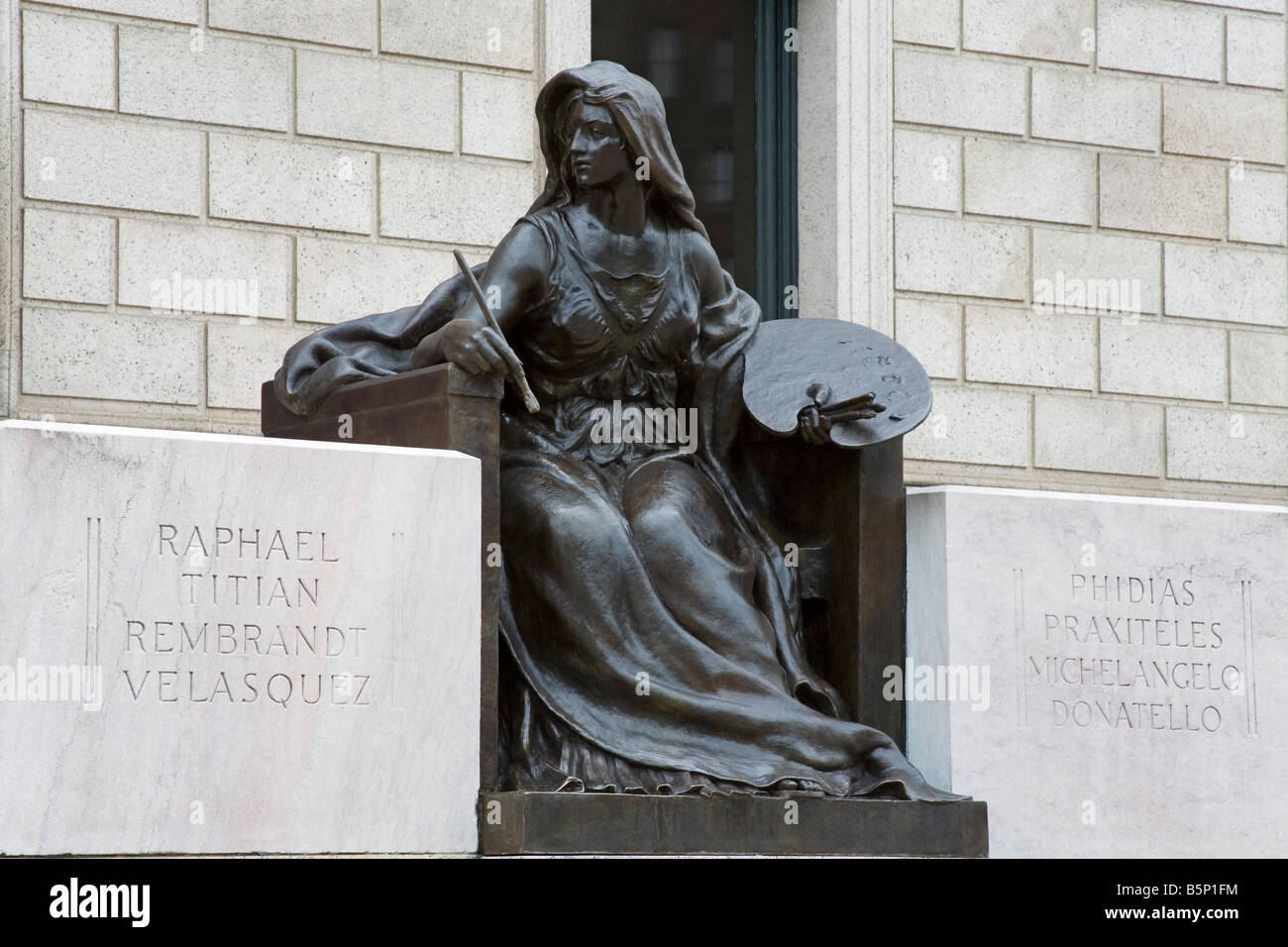 Sculpture Boston Public Library Copley Square Boston Massachusetts USA ...