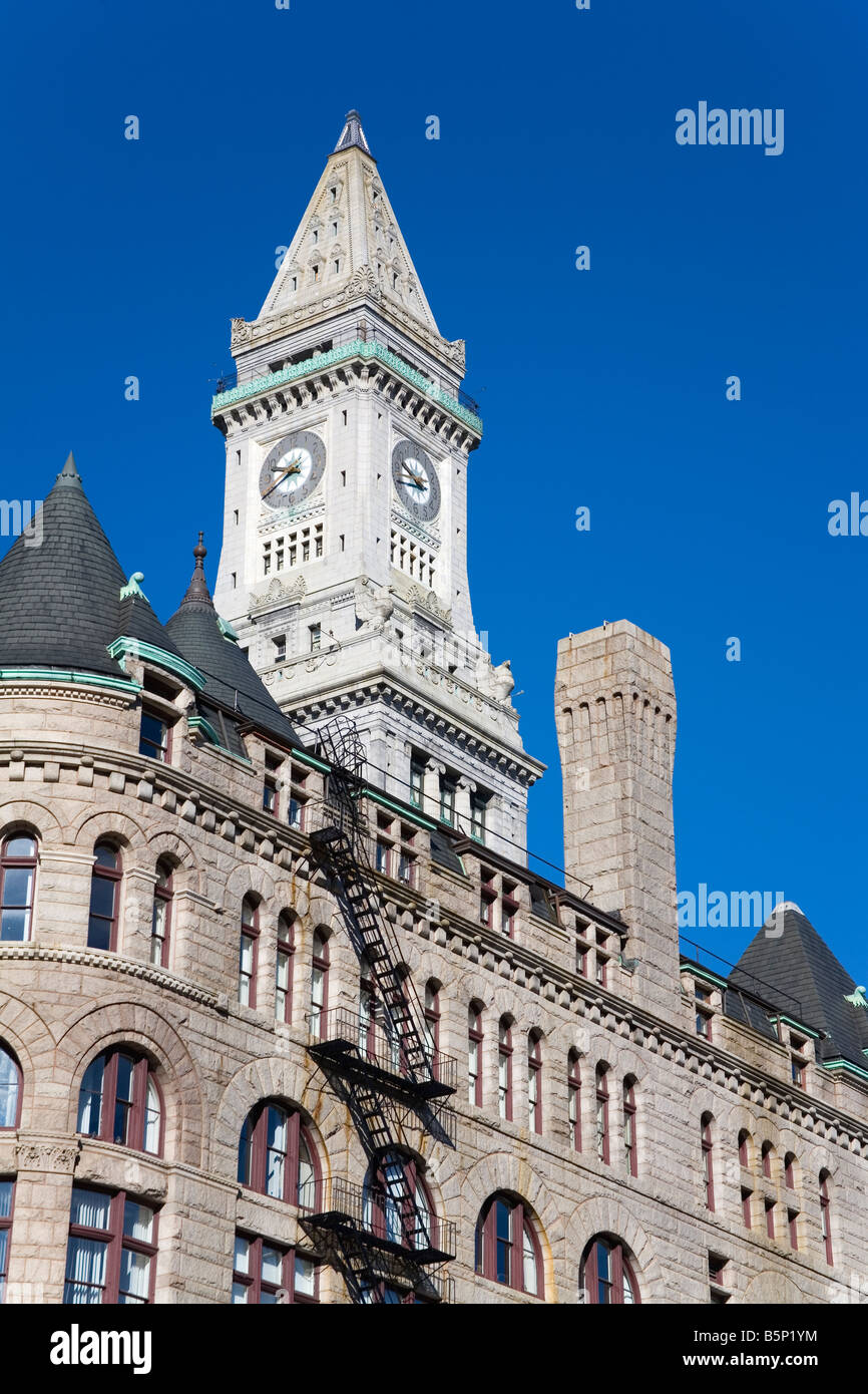 Custom House Tower Boston Massachusetts USA Stock Photo - Alamy