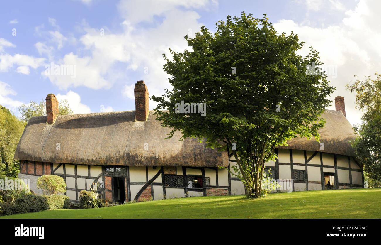 William Shakespeare Ann Hathaways Cottage High Resolution Stock ...