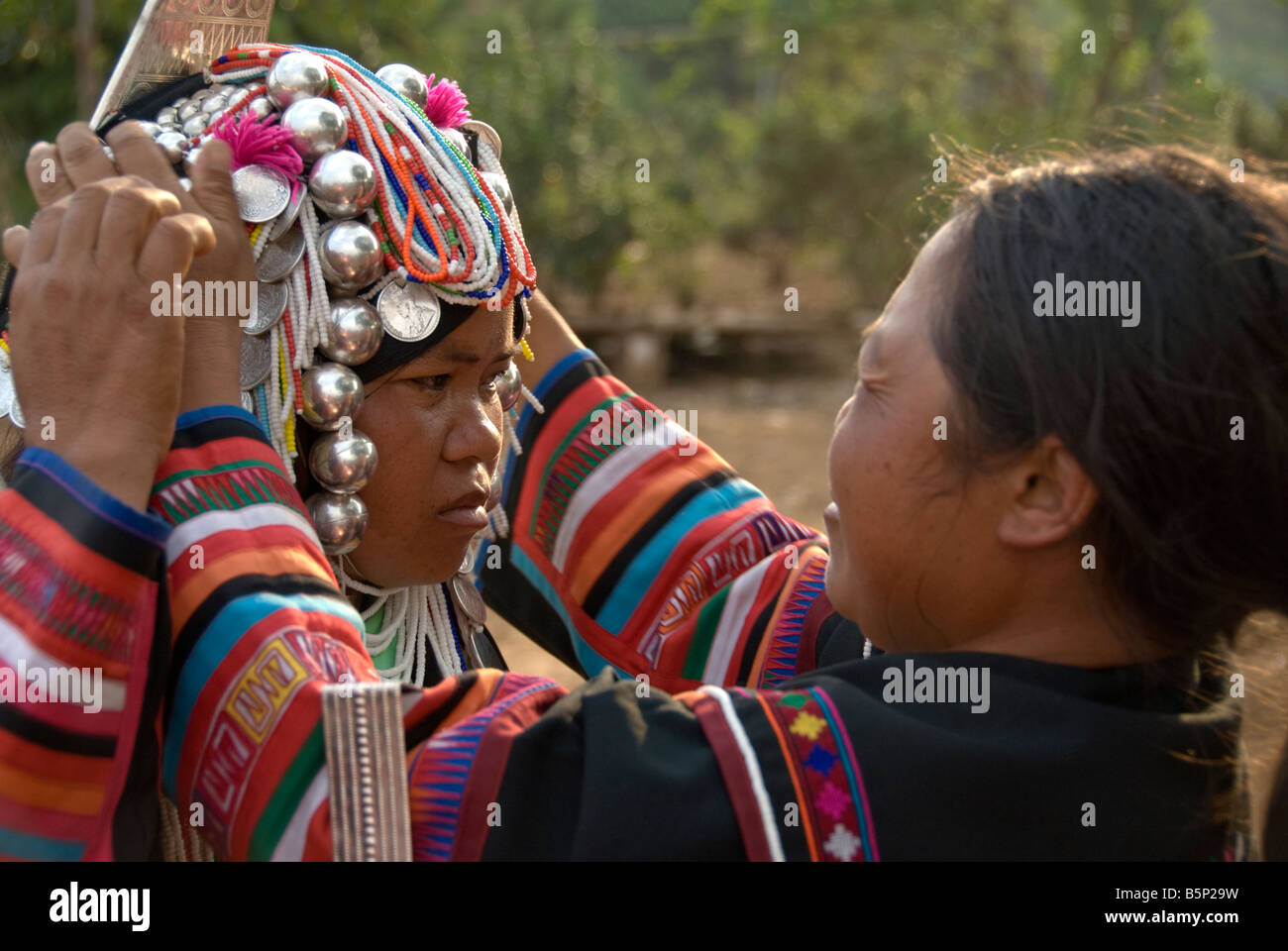 Traditional akha tribal hi-res stock photography and images - Alamy