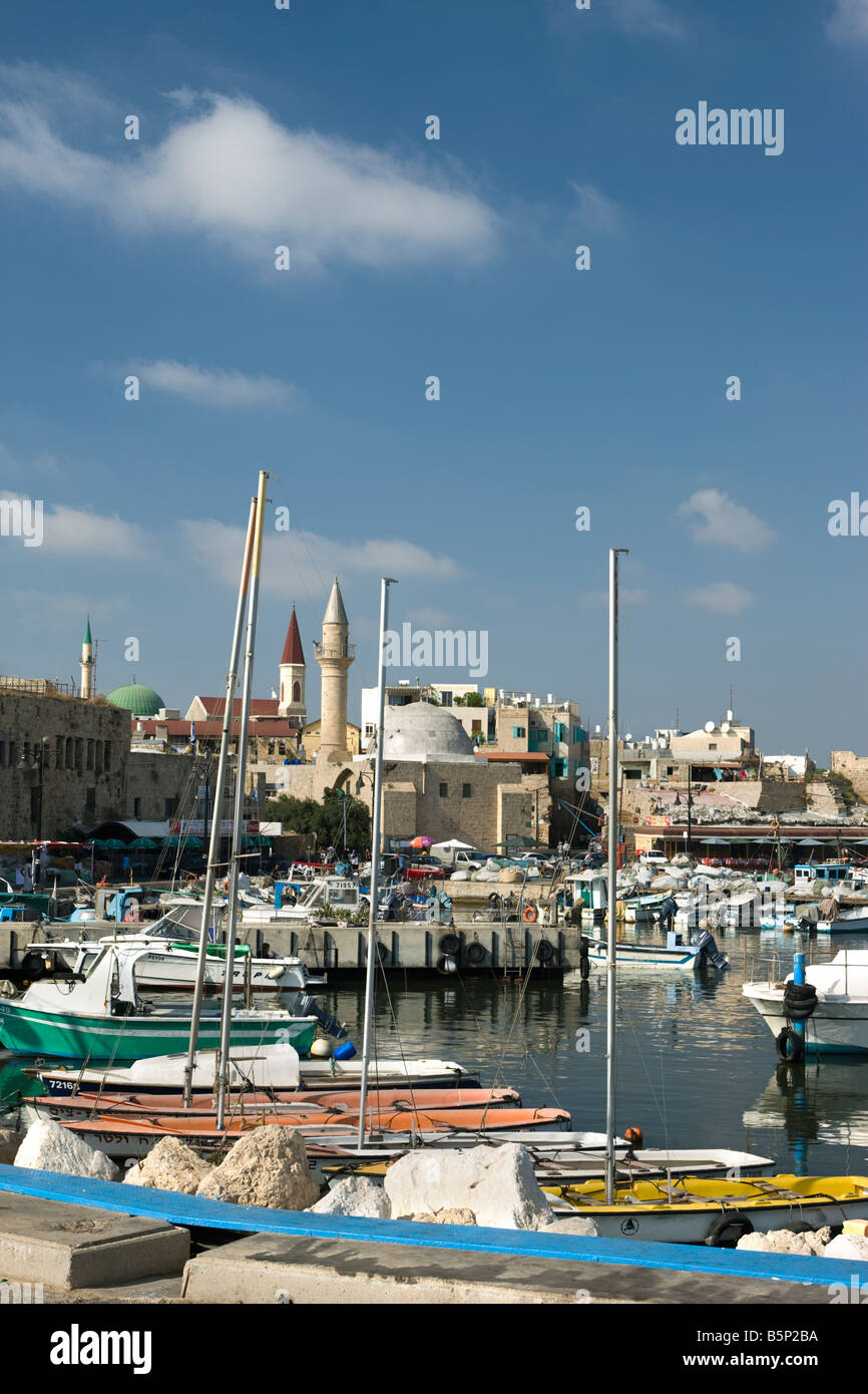 PORT OLD CITY ACCO ISRAEL Stock Photo - Alamy