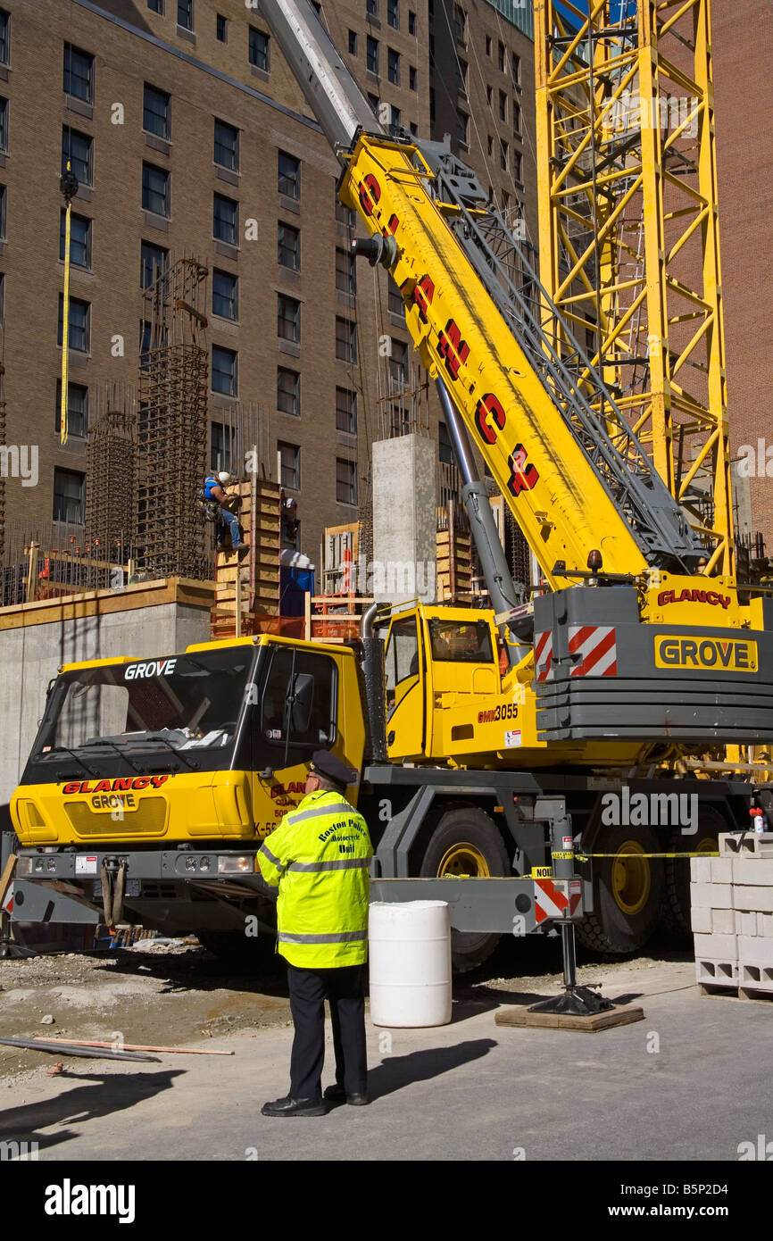 Building Construction Downtown Boston Massachusetts USA Stock Photo - Alamy