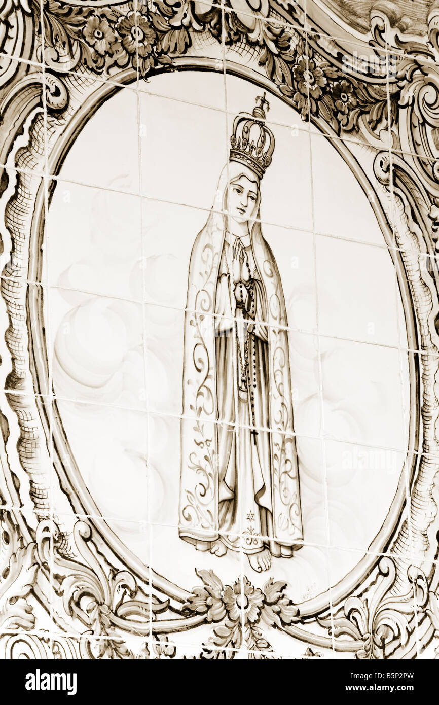 Tile mural of Our Lady of Fatima Mission San Juan Capistrano Orange ...