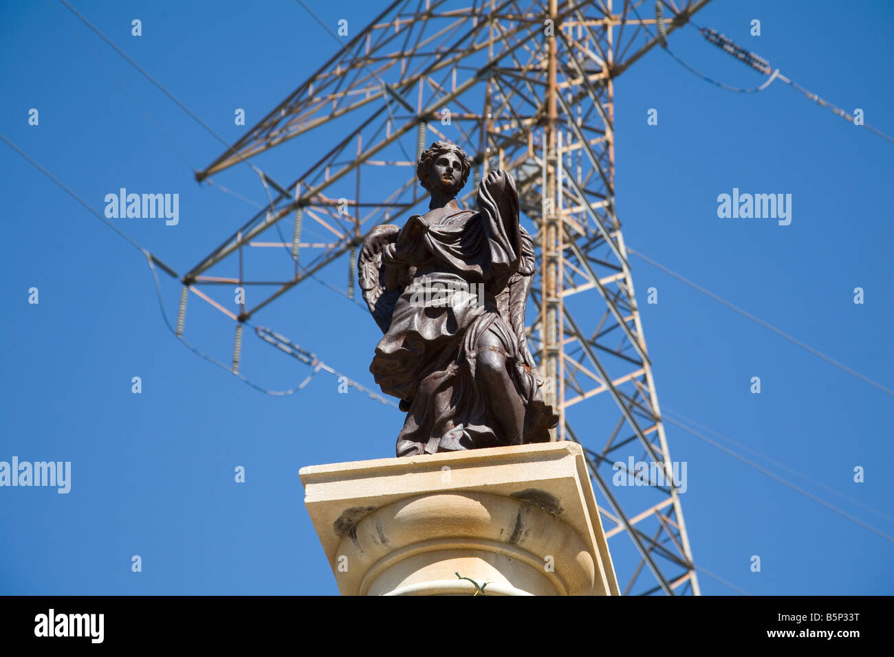 Angel with power Stock Photo - Alamy